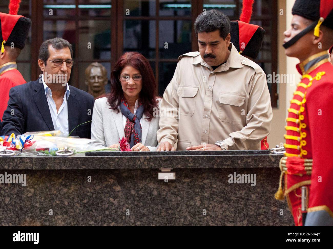 Adan Chavez, brother of the late president Hugo Chavez, left, Venezuela ...