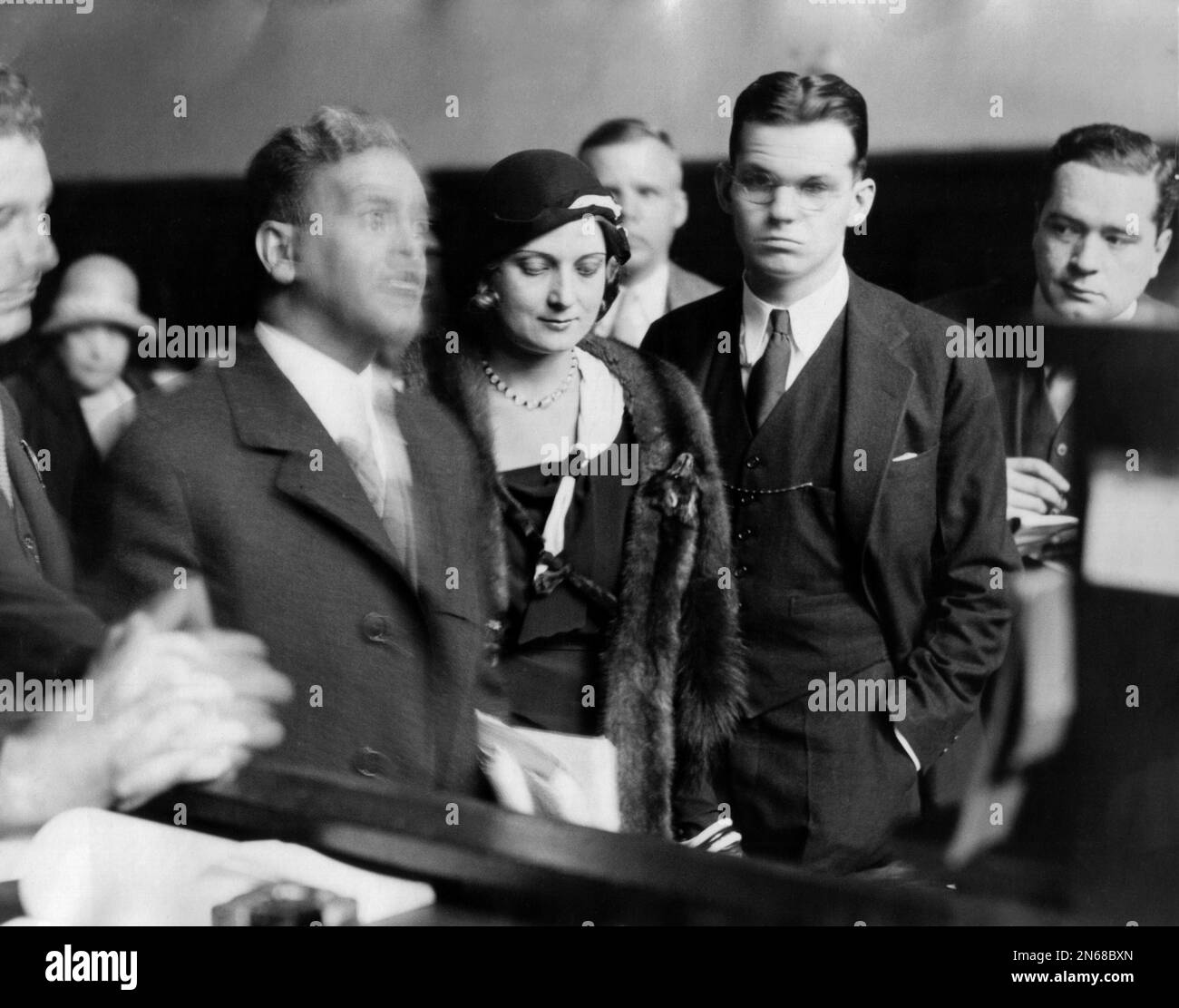 Ruth Jayne Cranmer, center, in a New York Court, Oct. 9, 1931 with her ...