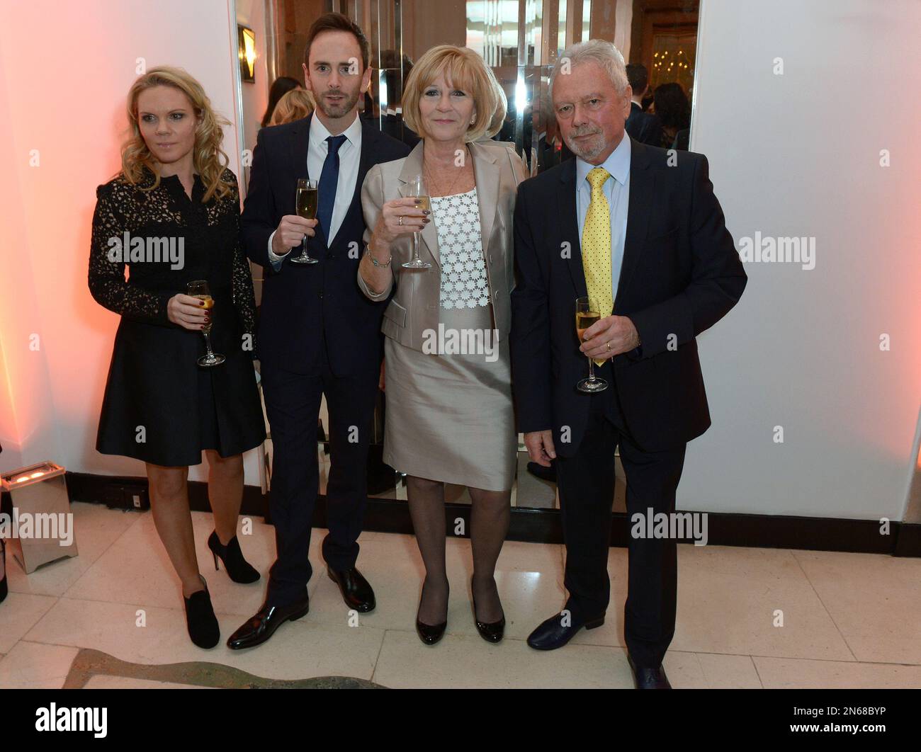 From left to right, Victoria Beckham's sister Louise Adams, brother ...