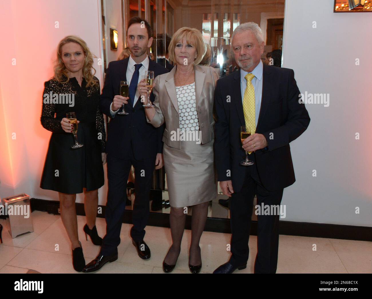 From left to right, Victoria Beckham's sister Louise Adams, brother ...