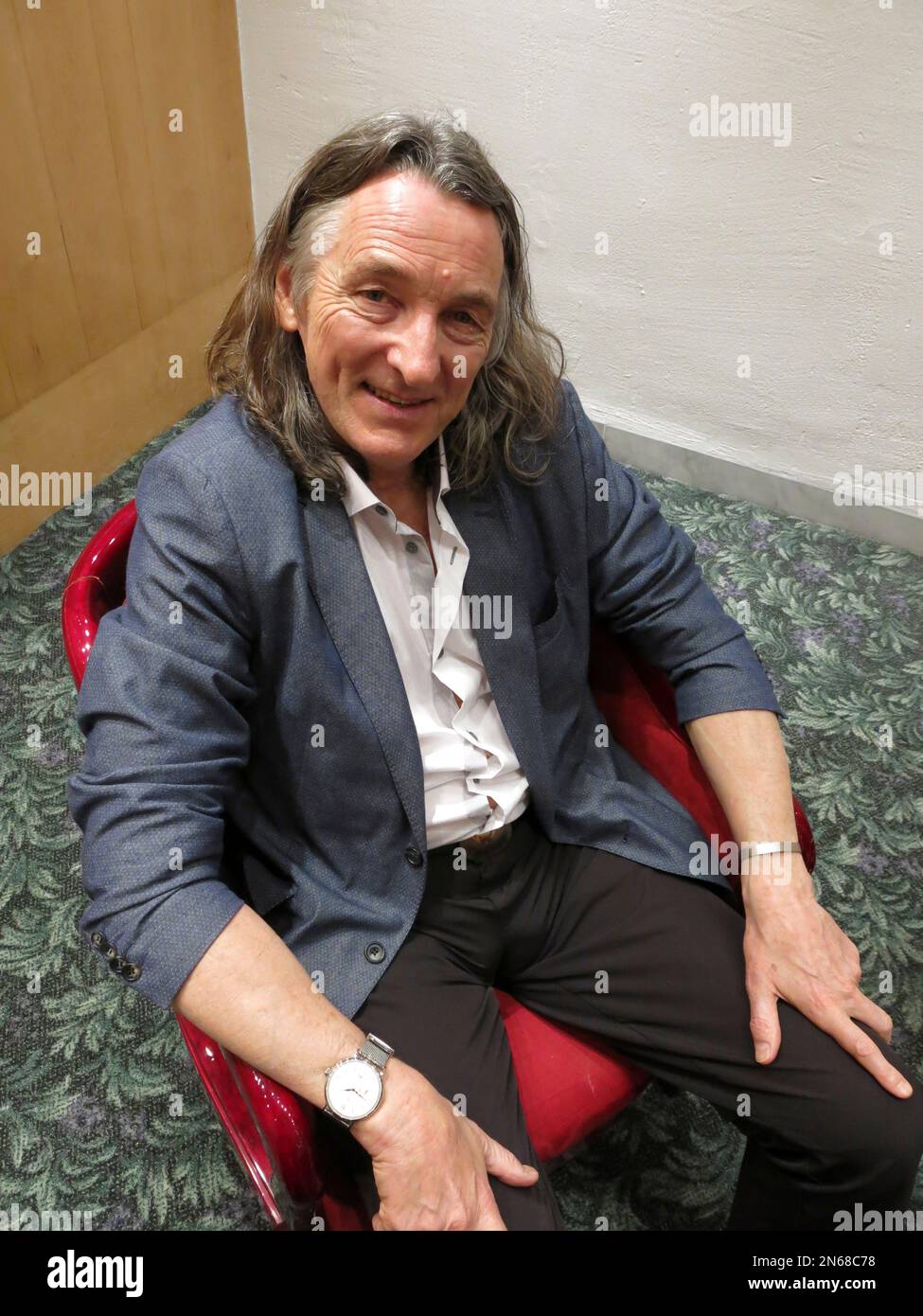 British rocker Roger Hodgson poses for a portrait on the sidelines of a ...