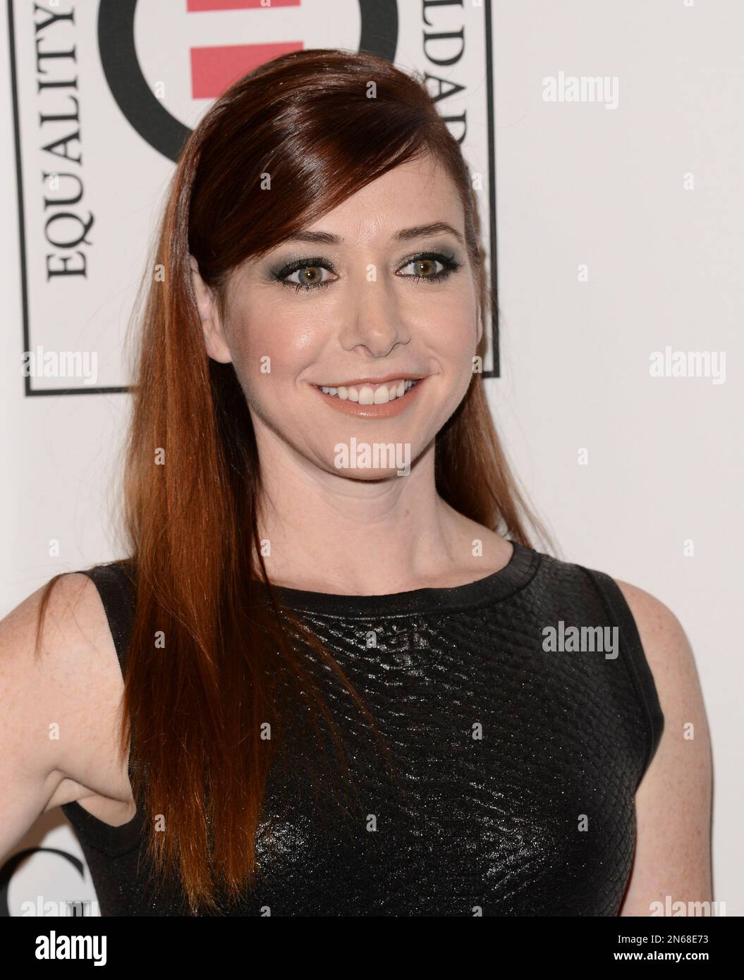 Actress Alyson Hannigan arrives at the Make Equality Reality Gala at ...