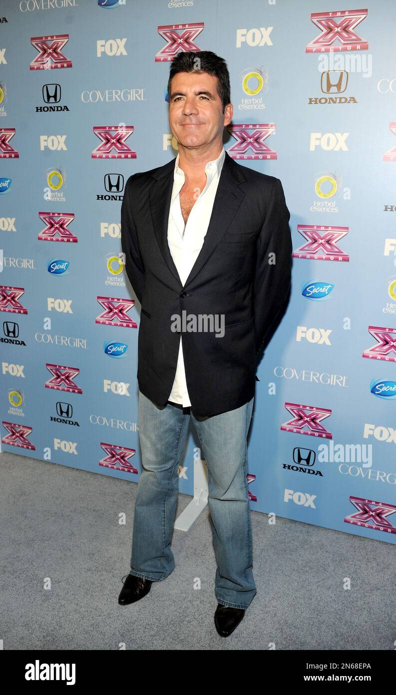 Judge Simon Cowell arrives at FOX's "The X Factor" Season 3 Finalists ...
