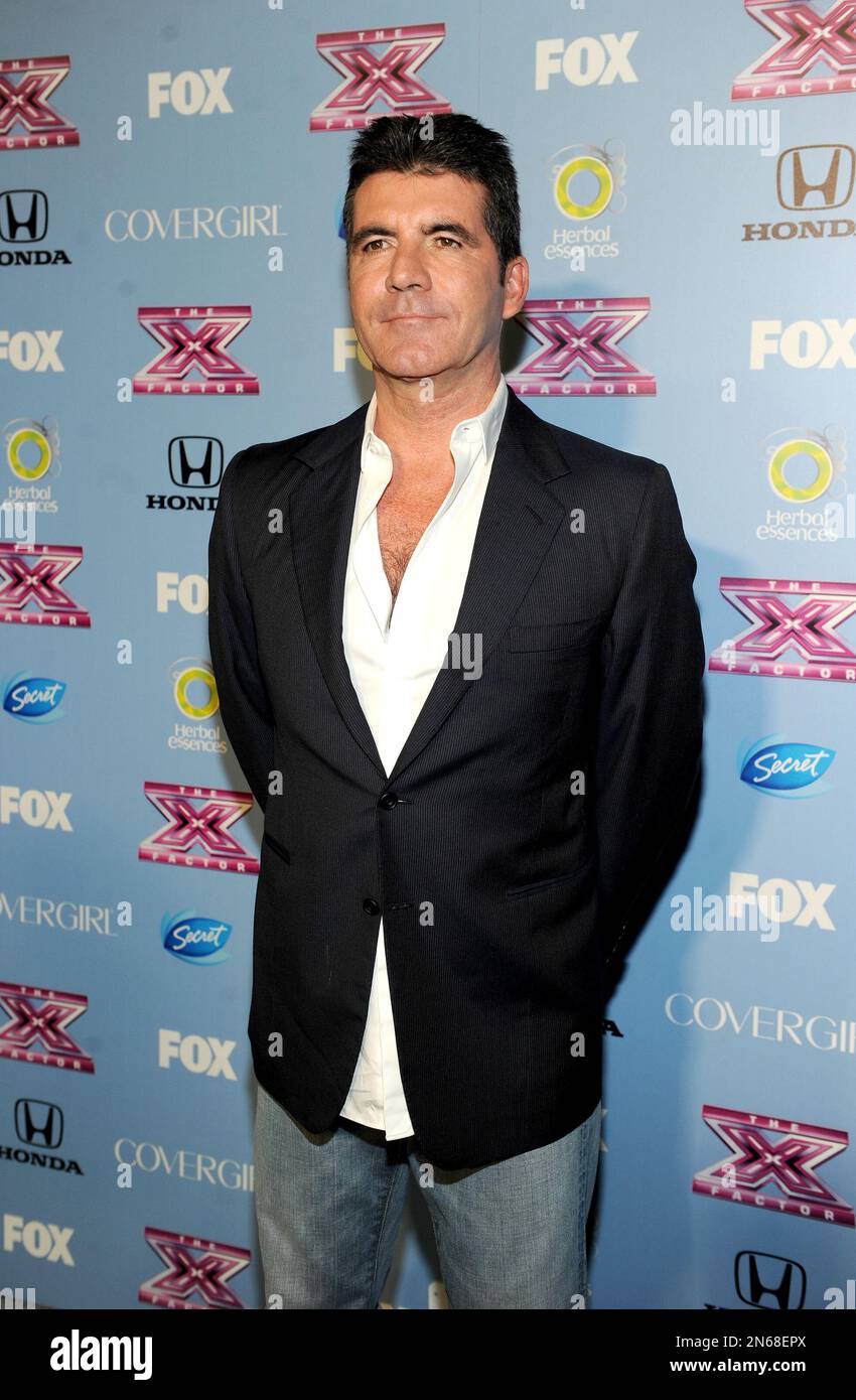 Judge Simon Cowell arrives at FOX's "The X Factor" Season 3 Finalists ...