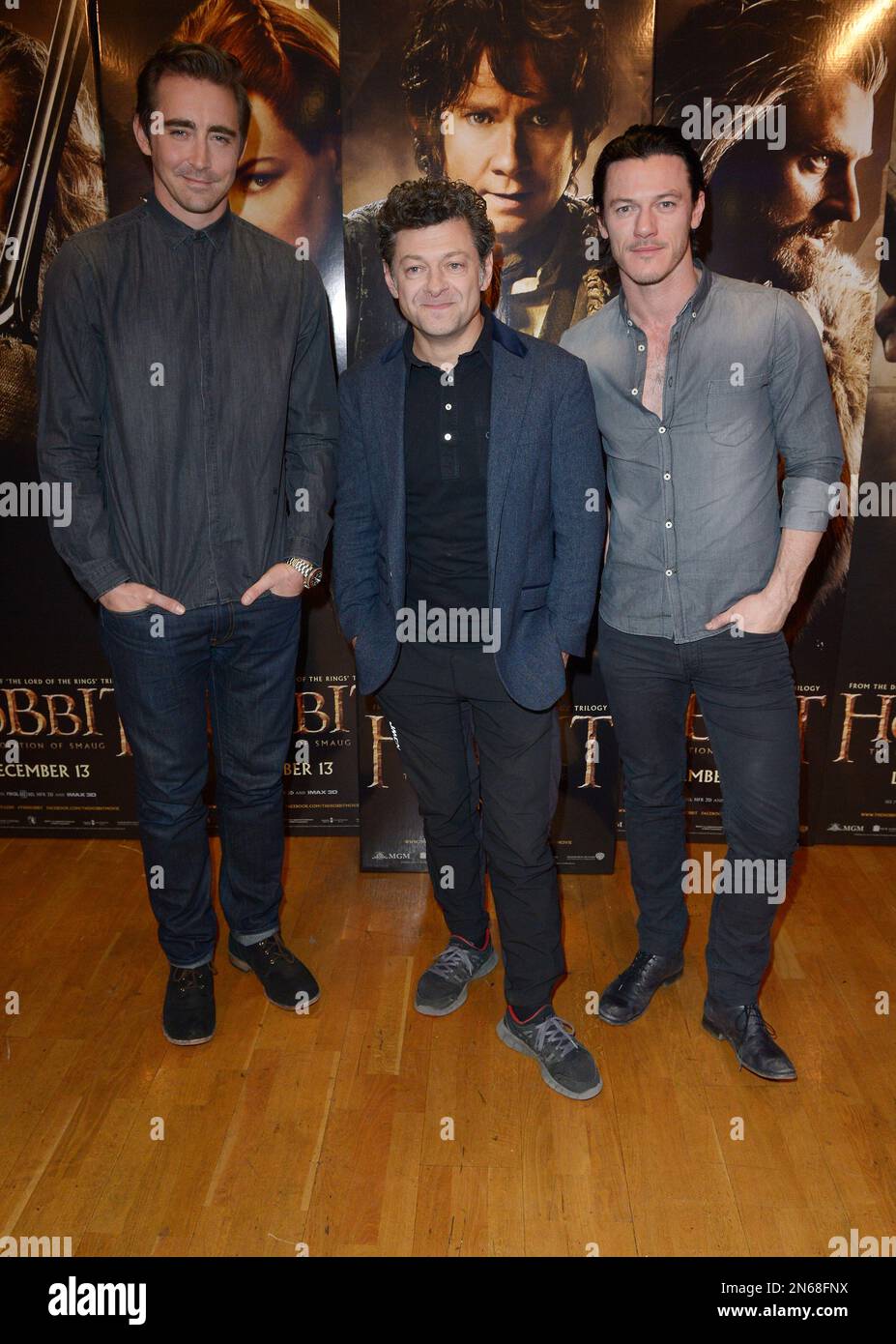Lee Paceandy Serkis Luke Evans Attend The Vip Screening Of The Hobbit The Desolation Of Smaug