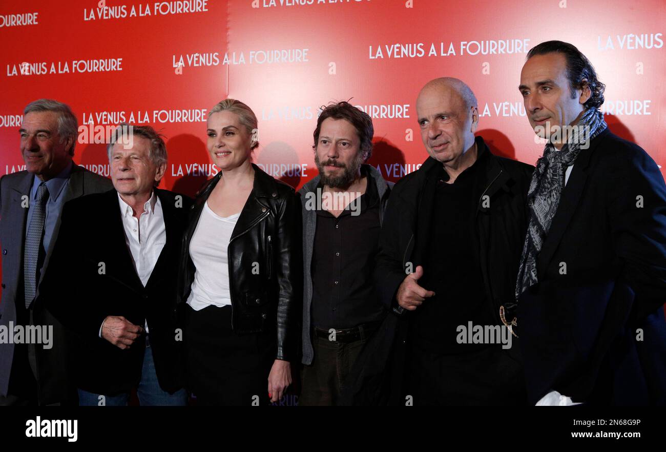 From left, French producer Robert Benmussa, Polish-French film director ...