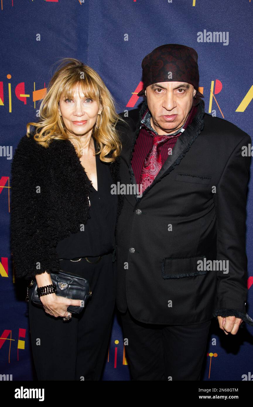 Maureen Van Zandt and Steven Van Zandt attend the Broadway opening of ...