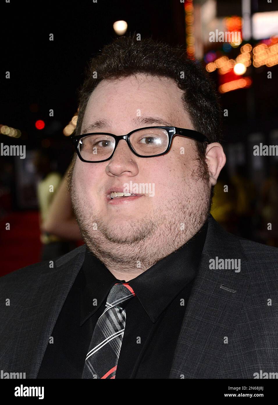 Actor Derrick Morrison arrives on the red carpet at the world premiere ...