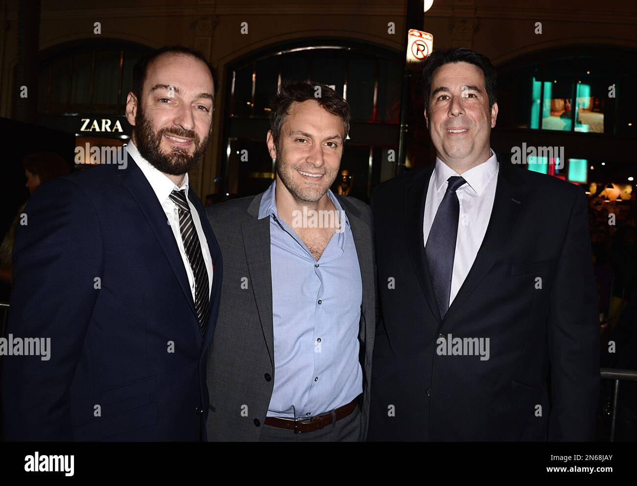 From left to right, director Ken Scott, producer Mark Sourian and ...