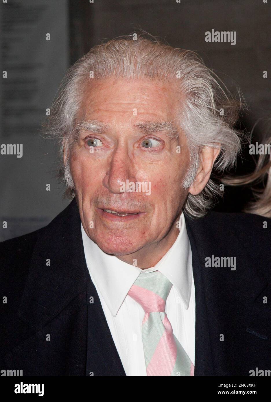 English actor Frank Finlay arrives at National Theatre: 50 Years on ...