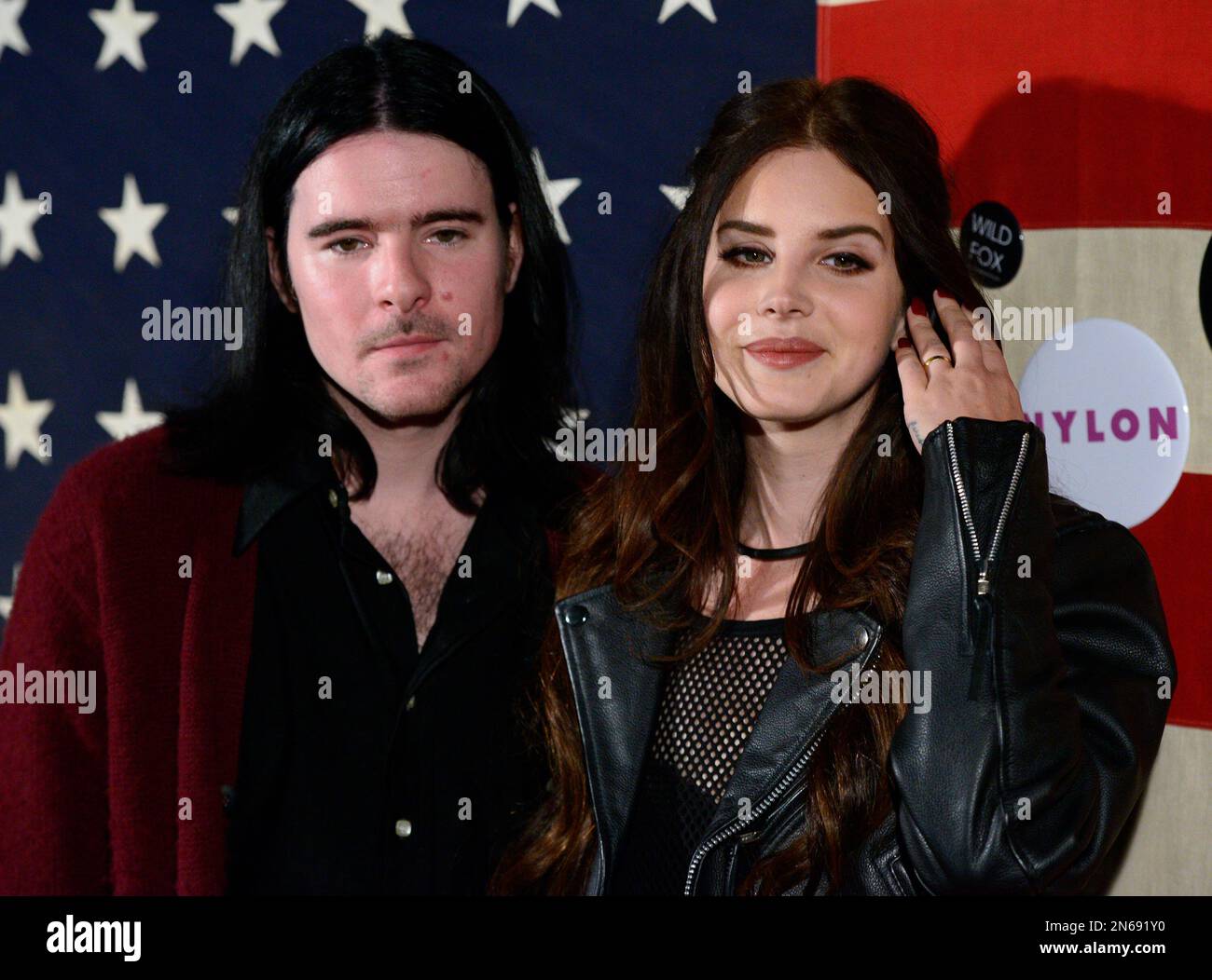 Singer and event host Lana Del Rey, right, and rocker Barrie James O ...