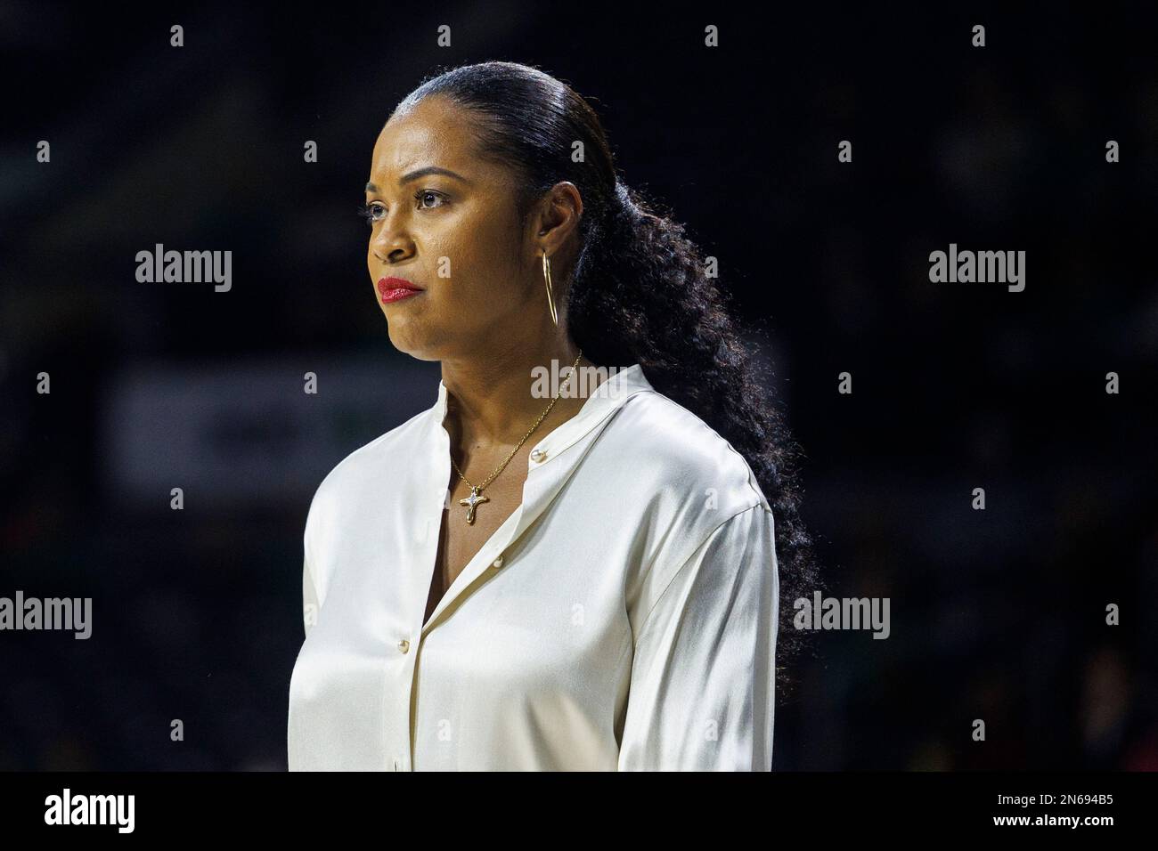 South Bend, Indiana, USA. 09th Feb, 2023. Notre Dame head coach Niele ...