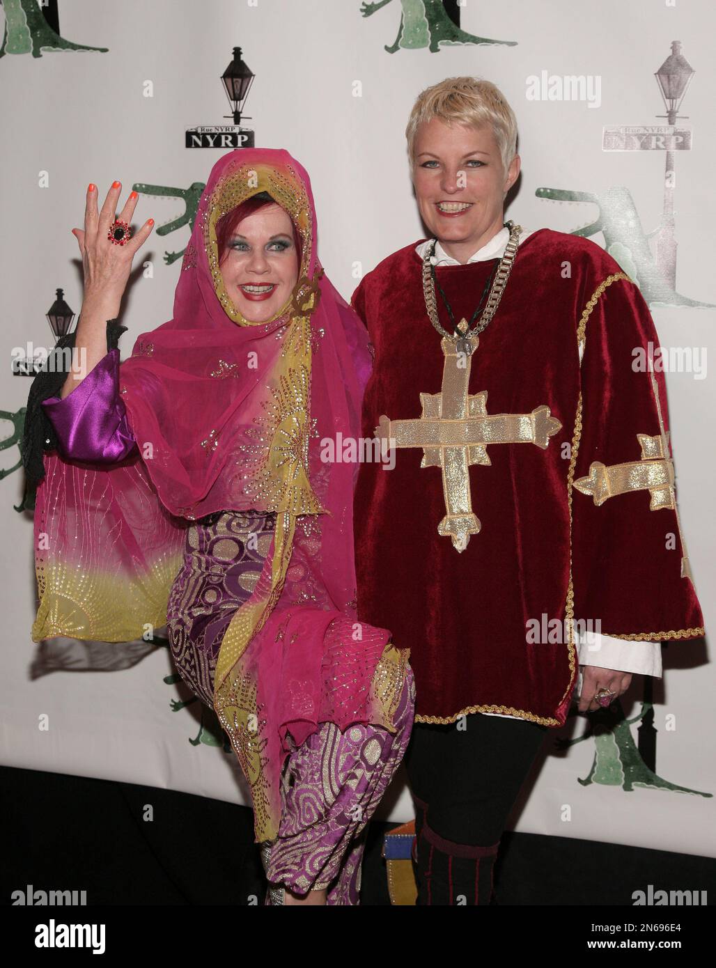 Recording artist Kate Pierson, left, and Monica Coleman, right, attend ...
