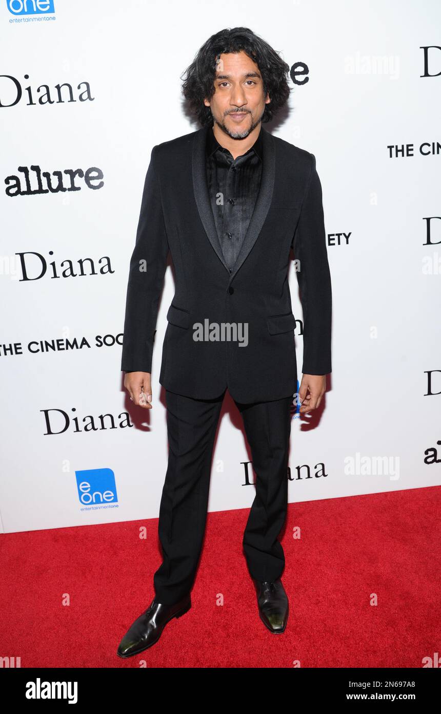 Actor Naveen Andrews attends the premiere of "Diana" hosted by The ...