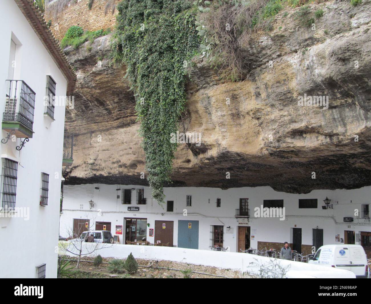 This Jan. 17, 2013 photo shows the narrow road of Setenil de las ...
