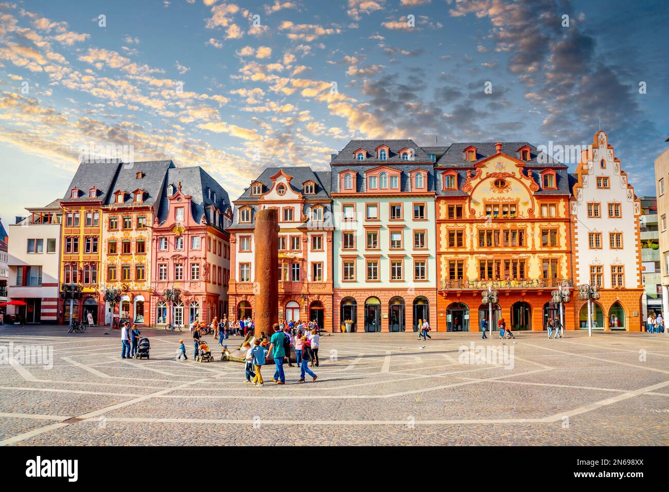Historical city of Mainz, Germany Stock Photo - Alamy