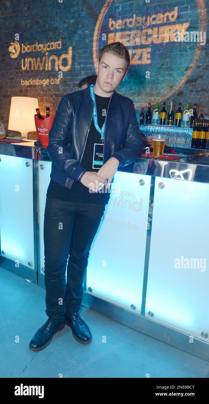 British actor Will Paulter is seen at the Barcalycard Unwind backstage ...