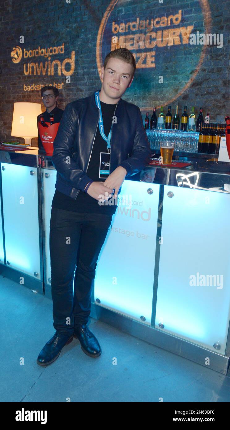 British actor Will Paulter is seen at the Barcalycard Unwind backstage ...