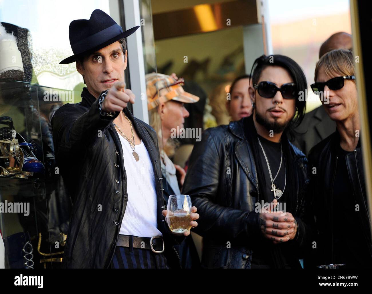 Perry Farrell, left, lead singer for the rock band Jane's Addiction ...