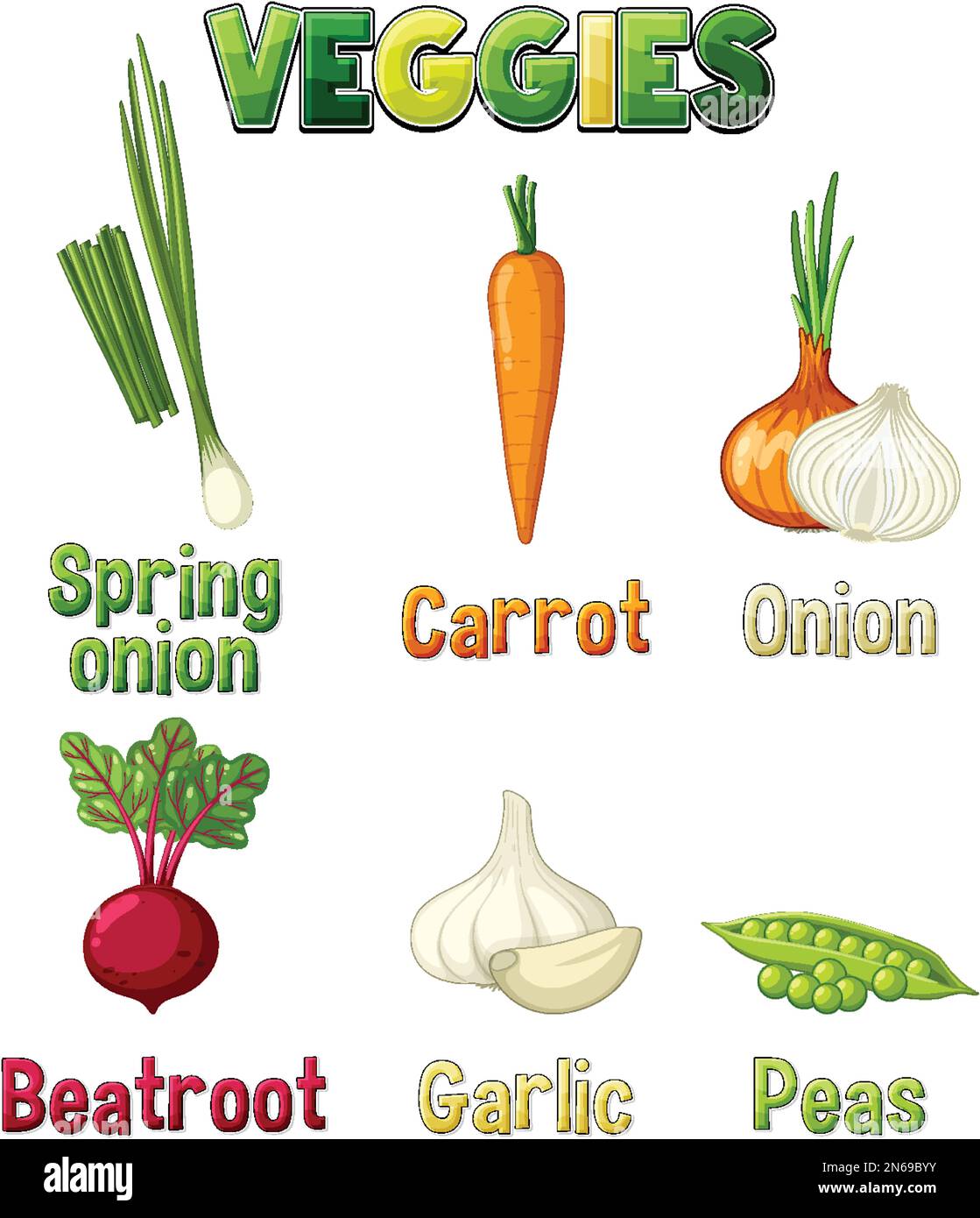 Set of vegetable cartoon illustration Stock Vector Image & Art - Alamy
