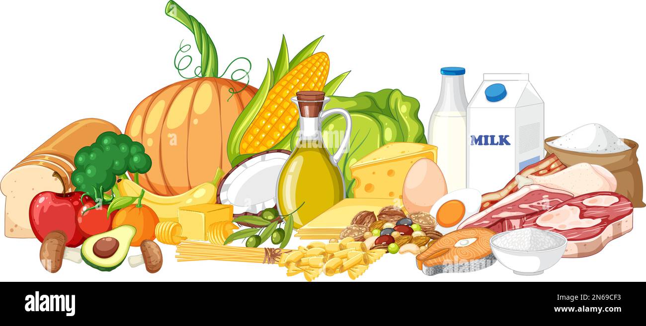 Five food groups hi-res stock photography and images - Alamy