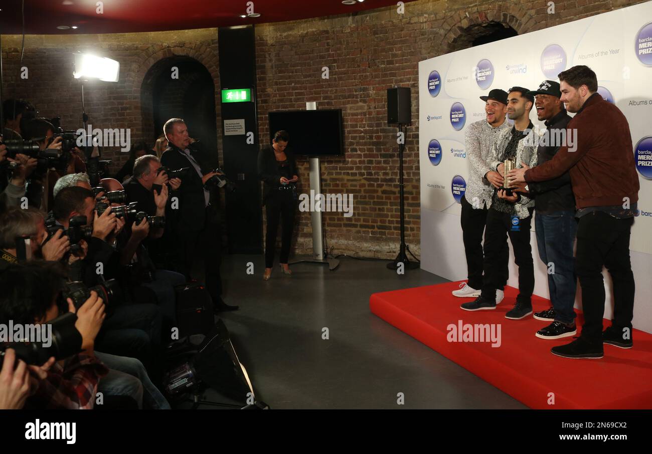 British band Rudimental, from left to right, Amir Amor, Leon Rolle ...
