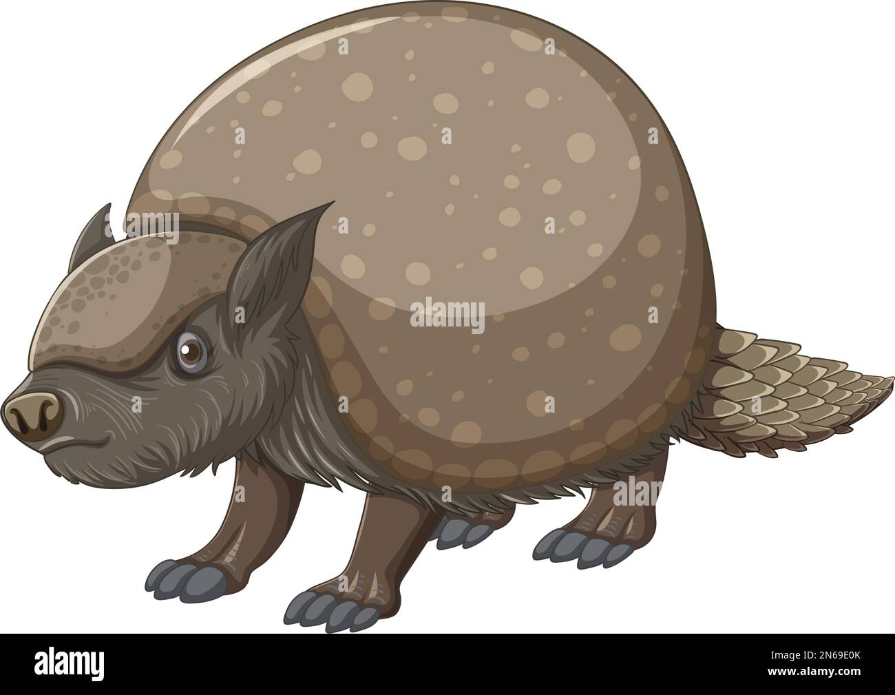 Glyptodon extinct mammal vector illustration Stock Vector Image & Art ...