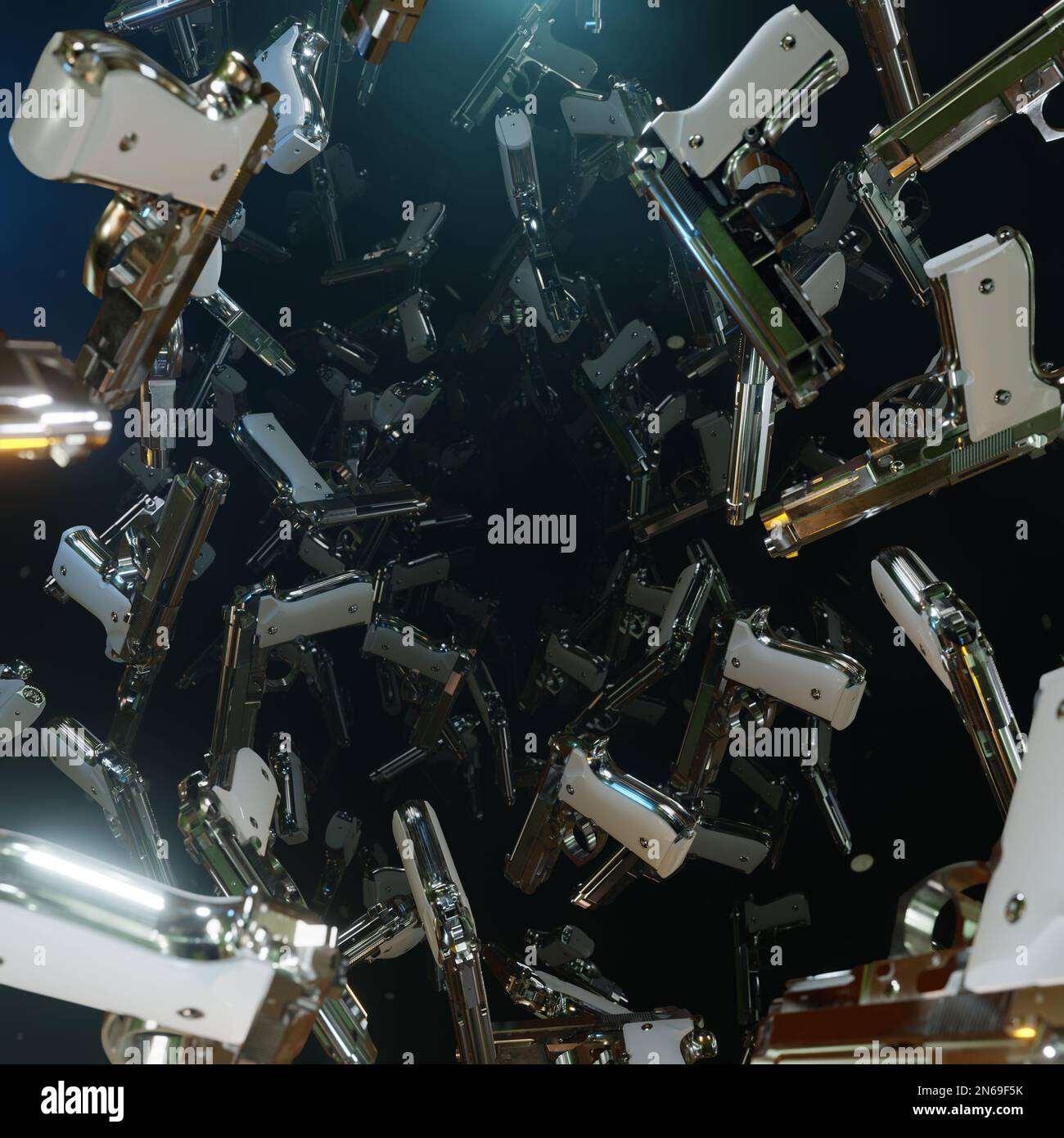 3D illustration Background for advertising and wallpaper in weapon and ...