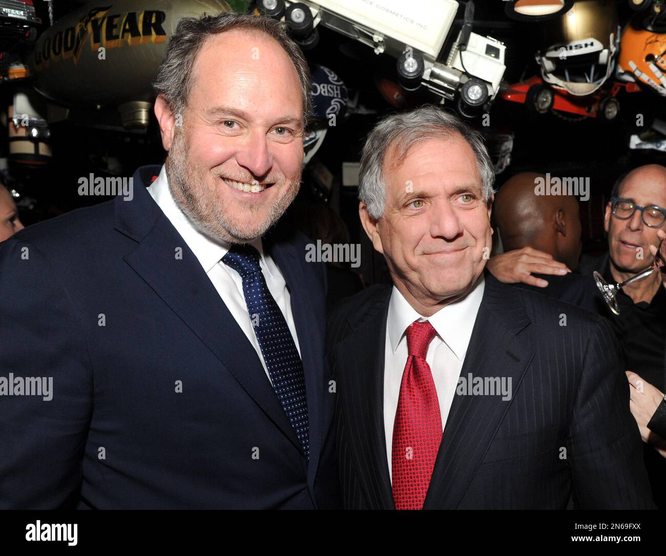 Director Jon Turteltaub, left, and CBS president and CEO Leslie Moonves ...