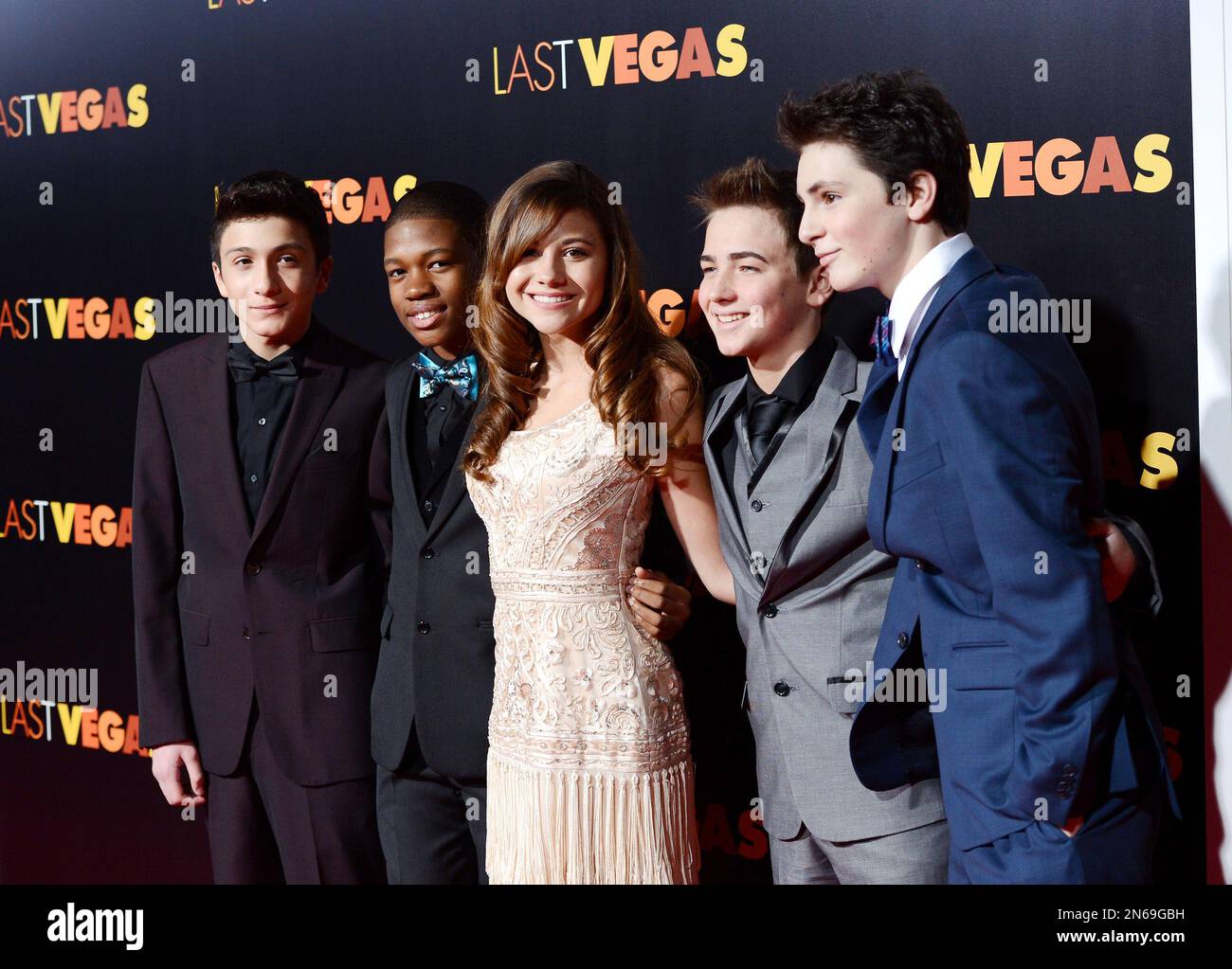 Cast members, from left, RJ Fattori, Aaron Bantum, Olivia Struck, Noah ...
