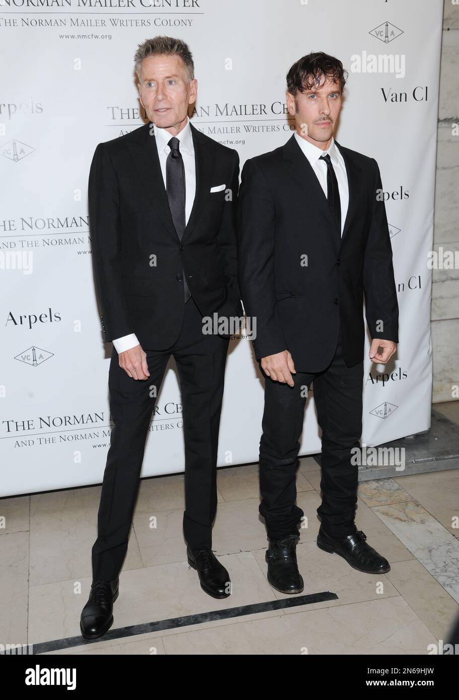 Fashion designer Calvin Klein, left, and photographer Steven Klein ...