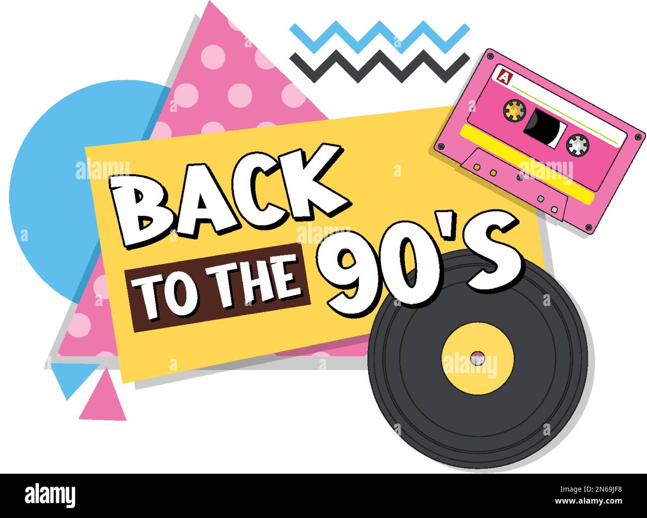 Back to 90s vector vectors hi-res stock photography and images - Alamy