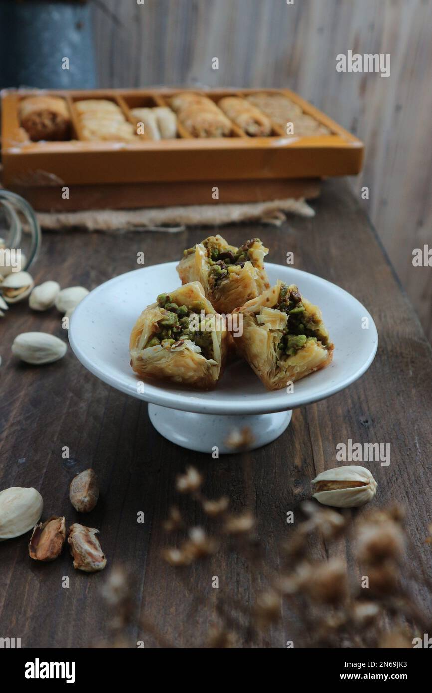 Sweet pastries filled with nuts Stock Photo - Alamy