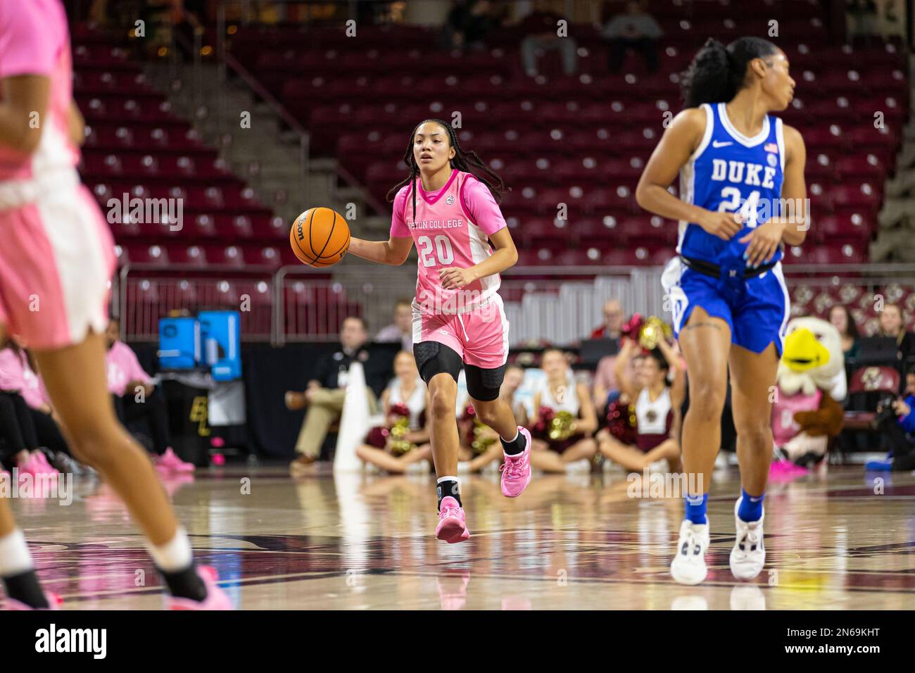 Conte Forum. 9th Feb, 2023. Massachusetts, USA; Boston College guard ...