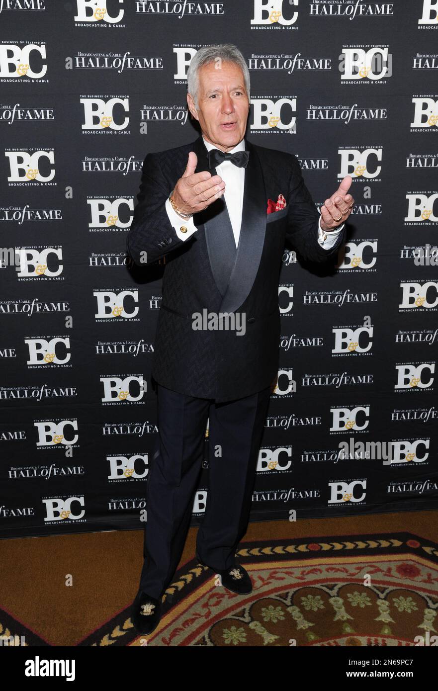 Honoree Alek Trabek, host of "Jeopardy", attends the 23rd Annual Broadcasting & Cable Hall of ...
