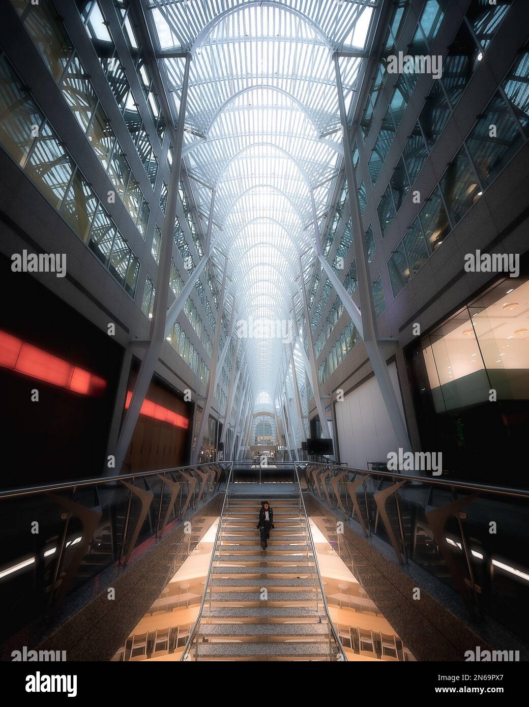 Girl reflection mirror stairs hi-res stock photography and images - Alamy