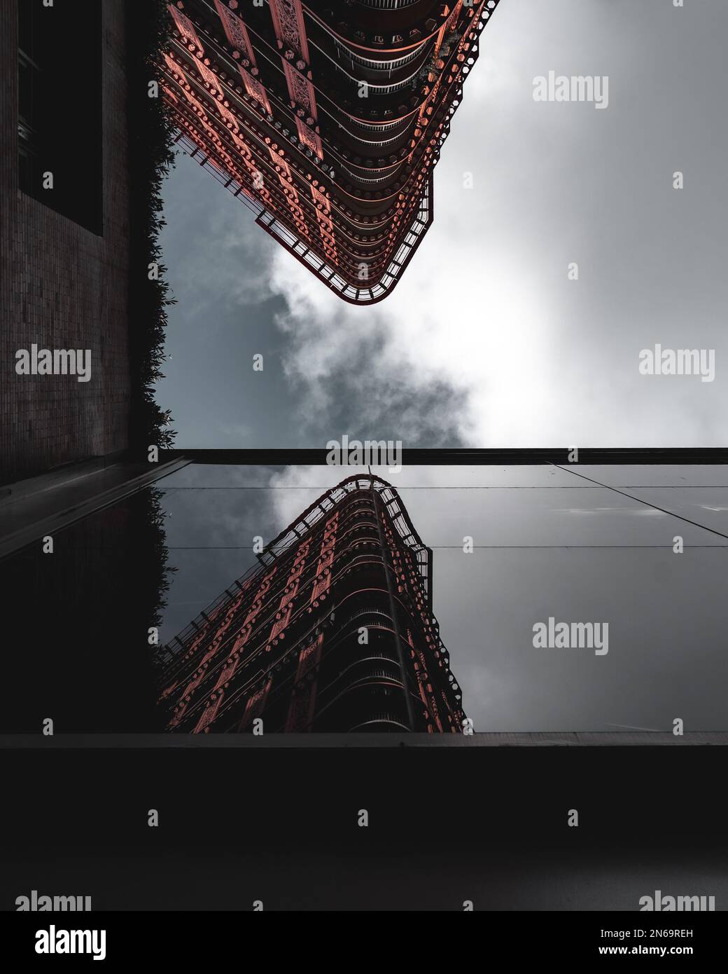 building top up reflection Stock Photo - Alamy