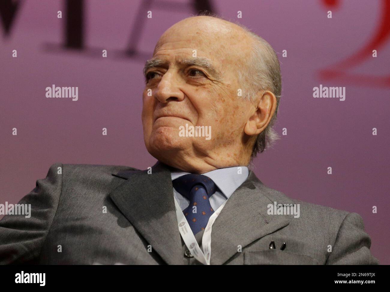 Piero Bassetti Italian entrepreneur attends the 'Altagamma' convention ...