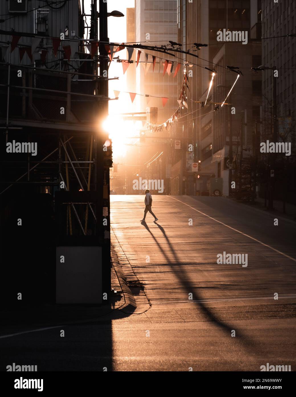urban sunset in Vancouver Stock Photo - Alamy