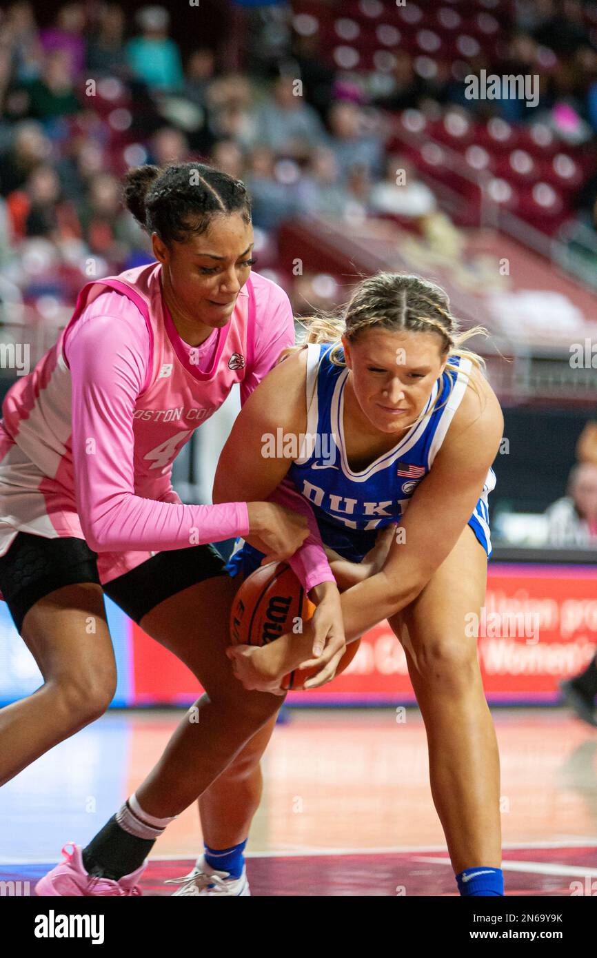 Conte Forum. 9th Feb, 2023. Massachusetts, USA; Duke forward Shay ...