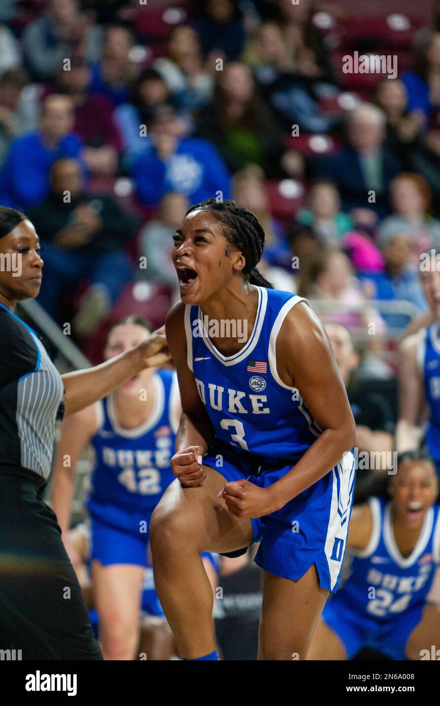 Conte Forum. 9th Feb, 2023. Massachusetts, USA; Duke guard Ashlon ...