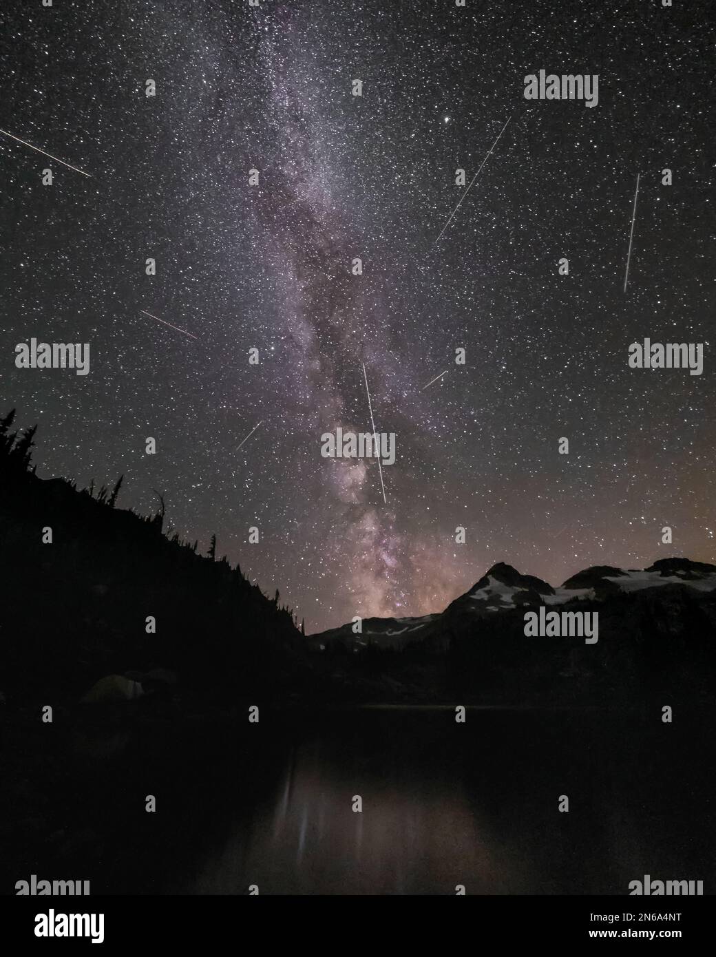 Perseid meteor shower british columbia hi-res stock photography and ...