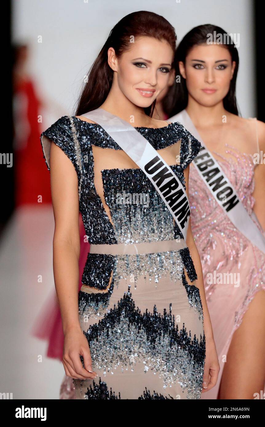 Contestant of the Miss Universe pageant, Miss Ukraine Olga Storozhenko ...