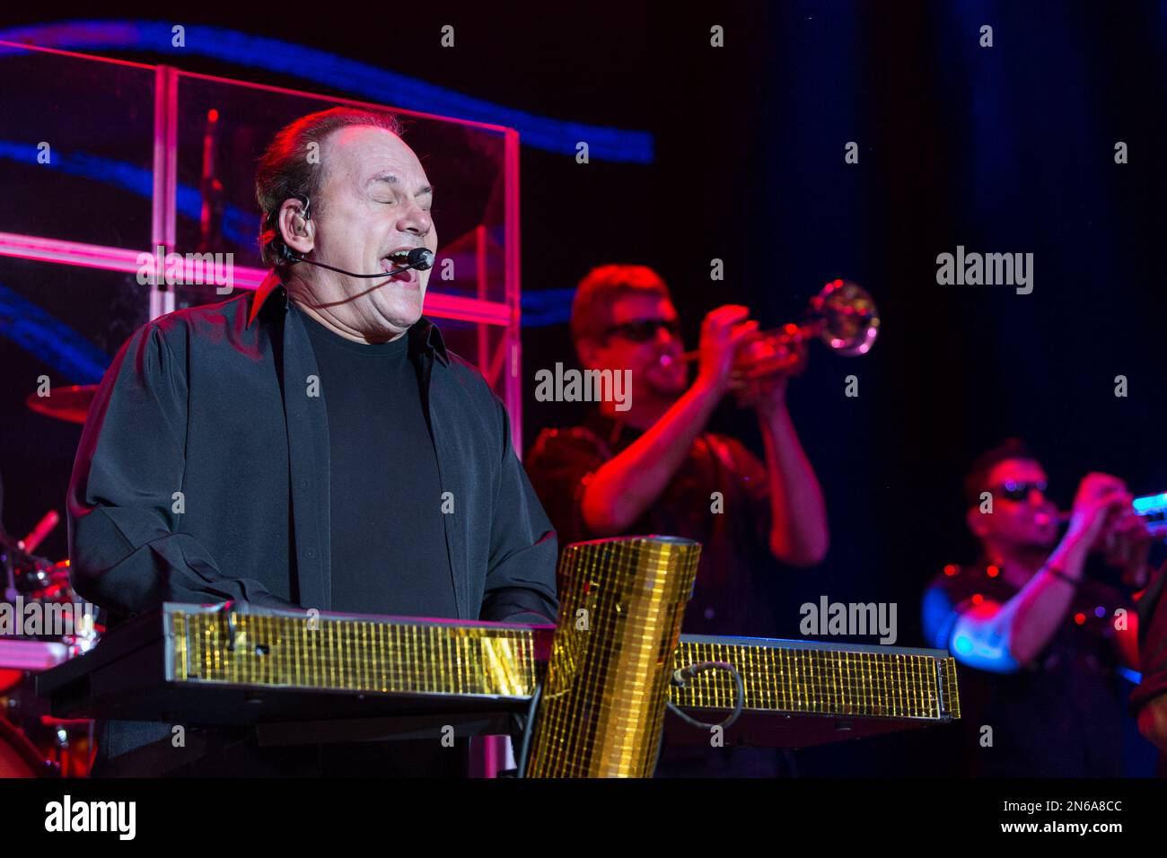 Harry "KC" Wayne Casey of KC and the Sunshine Band performs on stage at ...