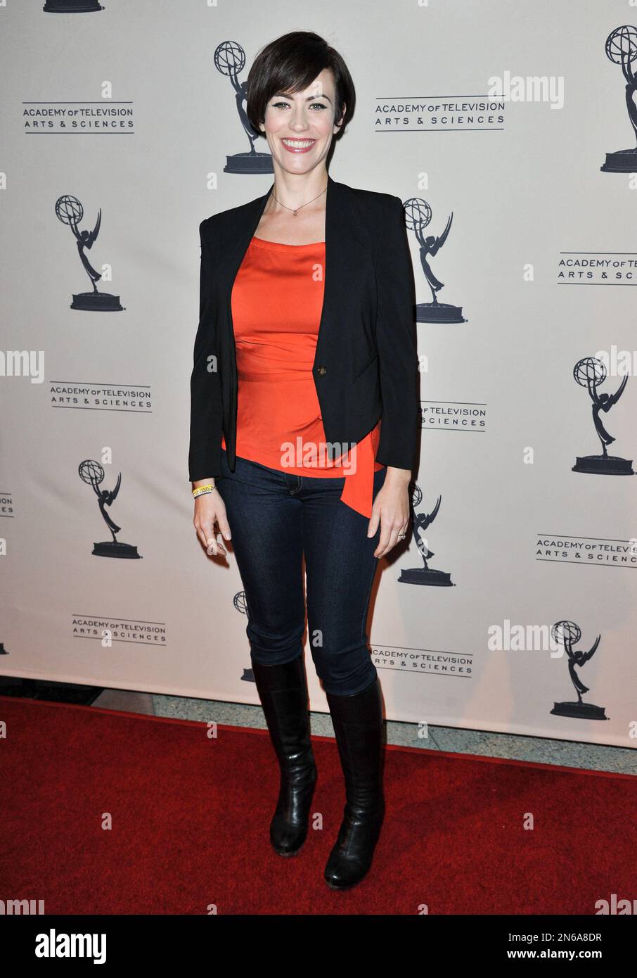 Maggie Siff arrives at The Television Academy's An Evening with “Sons ...