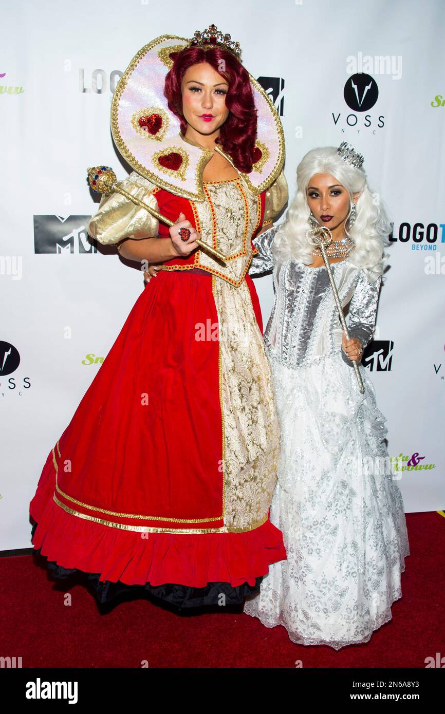 Jenni "JWoww" Farley, left, and Nicole "Snooki" Polizzi attend Night of ...