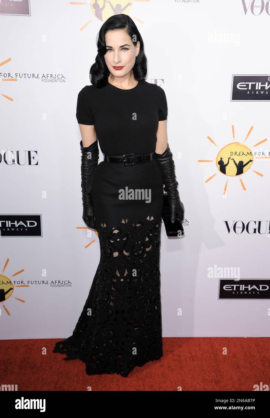 Dita Von Teese arrives at the inaugural Dream for Future Africa ...