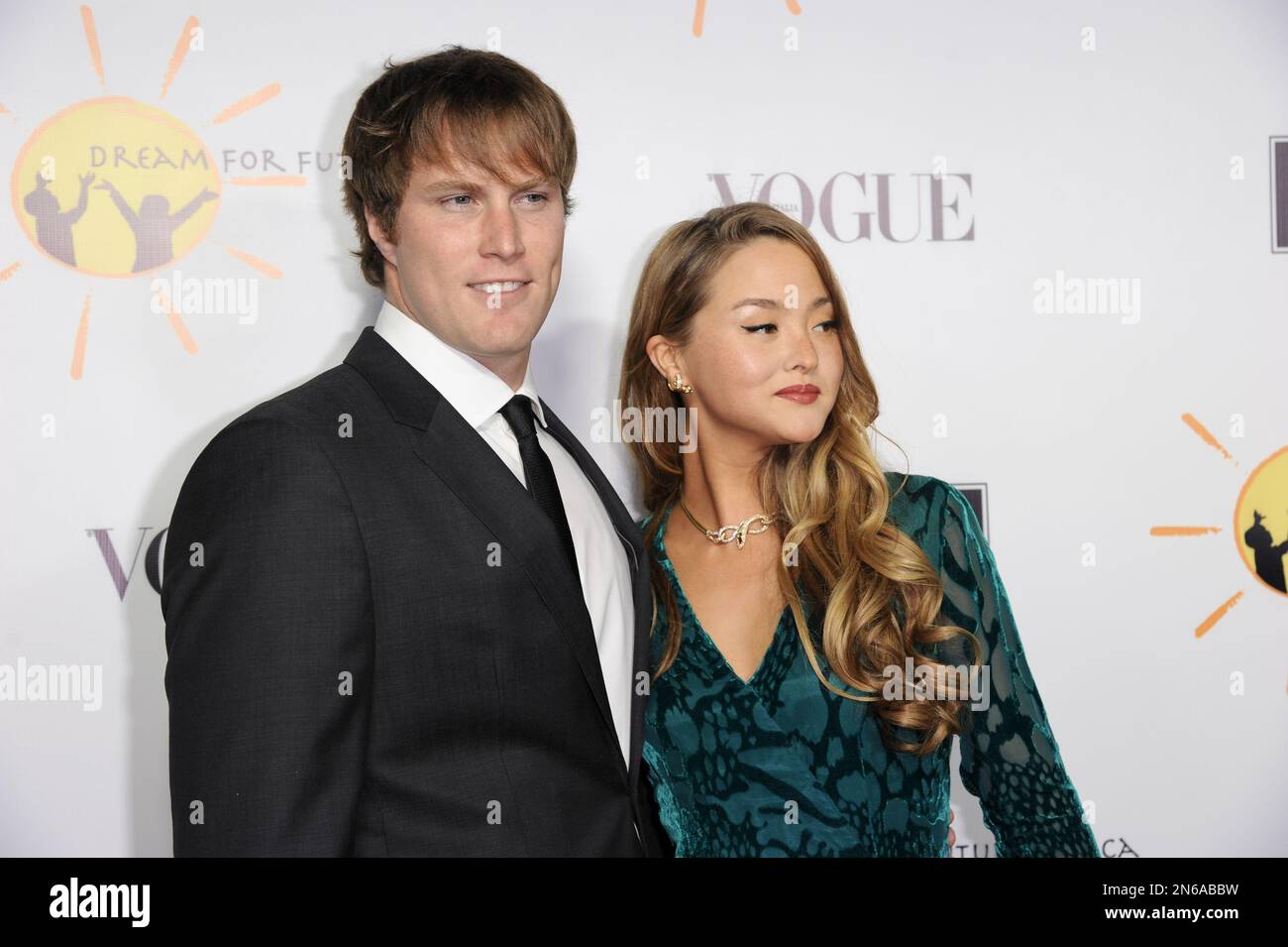 James Bailey, left, and Devon Aoki arrive at the inaugural Dream for ...