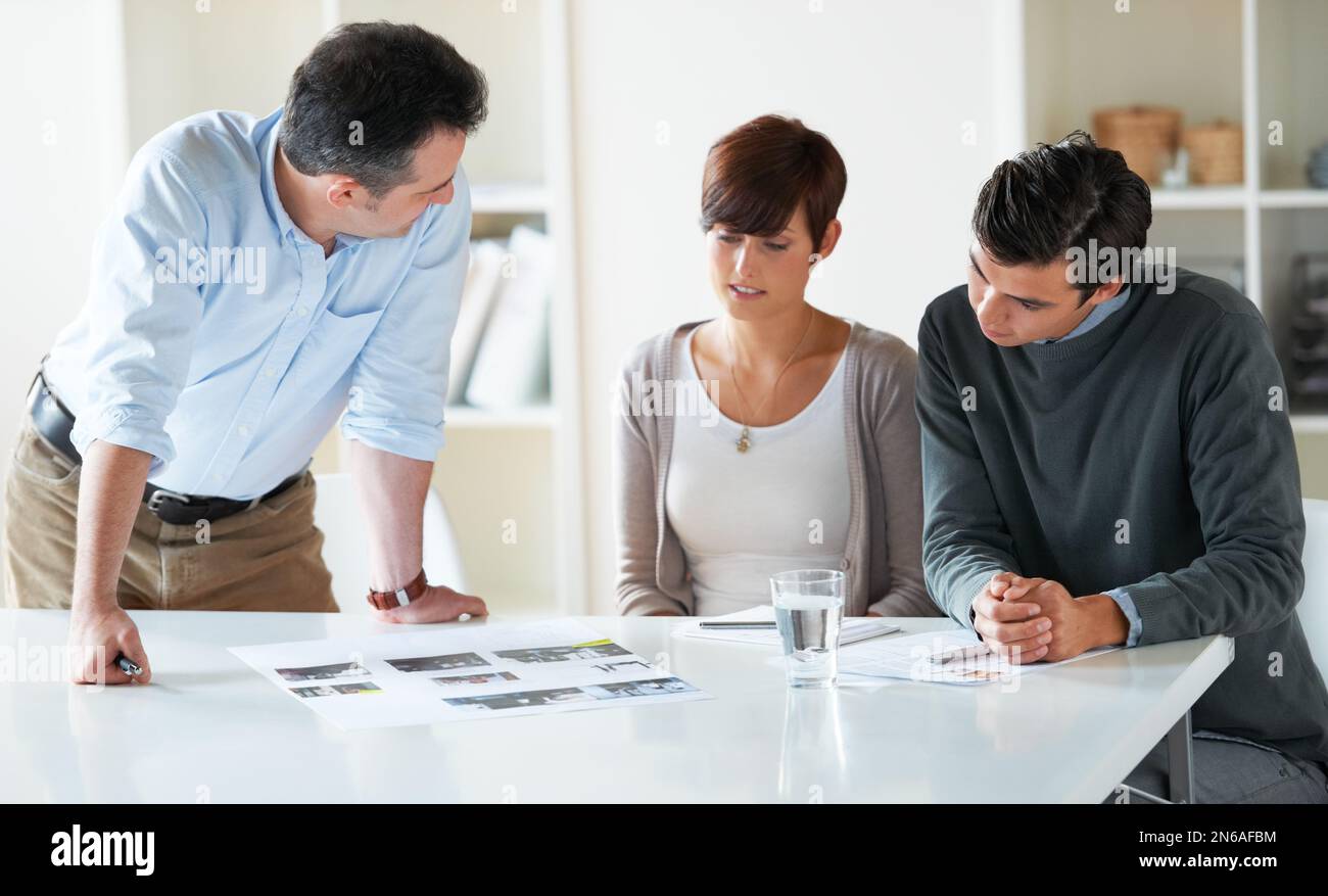 In the planning phase. a business meeting in progress Stock Photo - Alamy
