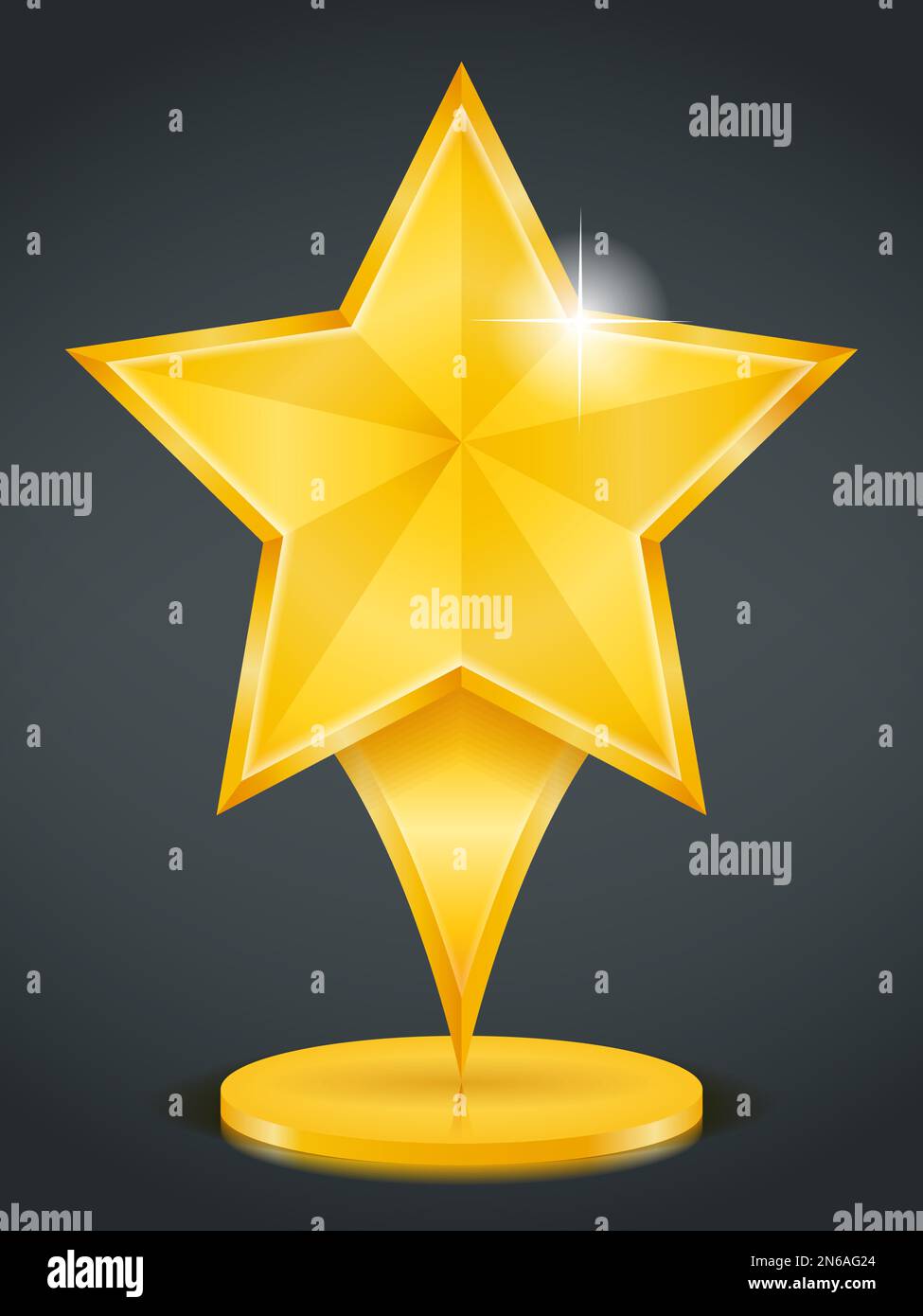 Golden star, vector eps10 illustration Stock Vector Image & Art - Alamy